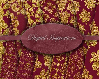Digital Maroon and White Paper Printable Paper Maroon - Etsy