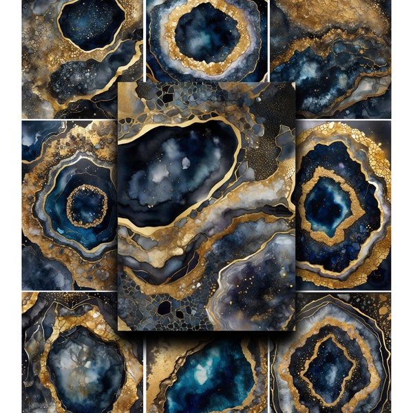 Geode Card - Etsy