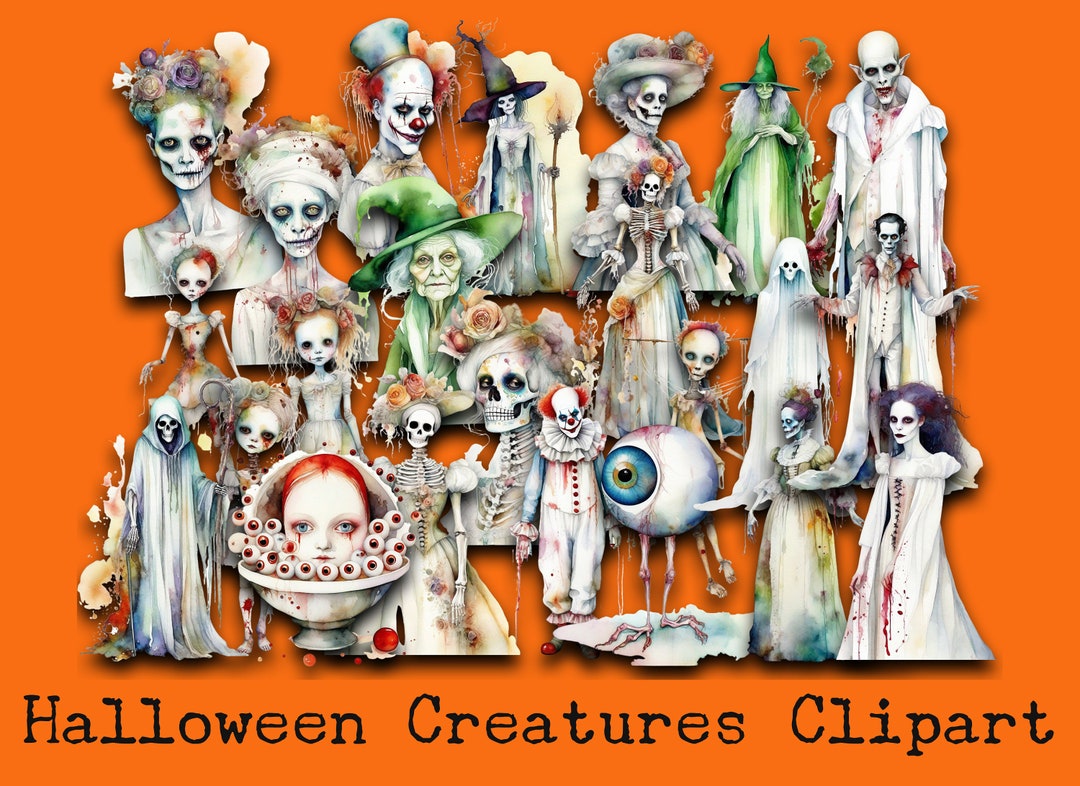 Halloween Creatures, Characters, Png, Transparent Background ...