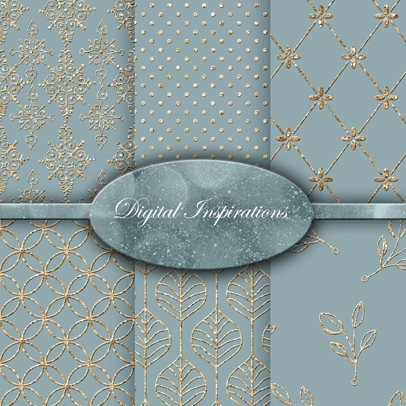 Gold Scrapbook Paper - Etsy