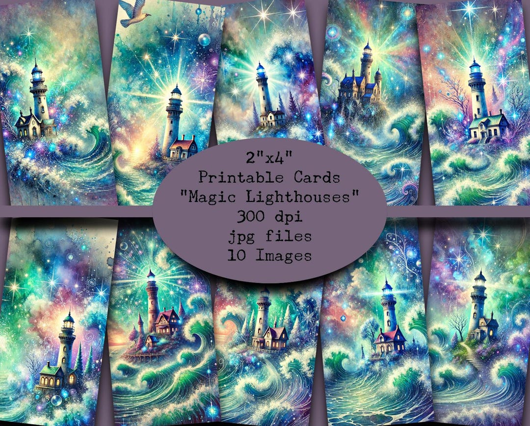 2x4, Tags, Cards, LIGHTHOUSES, Sea, Ocean, Waves, Bookmarks, Junk ...