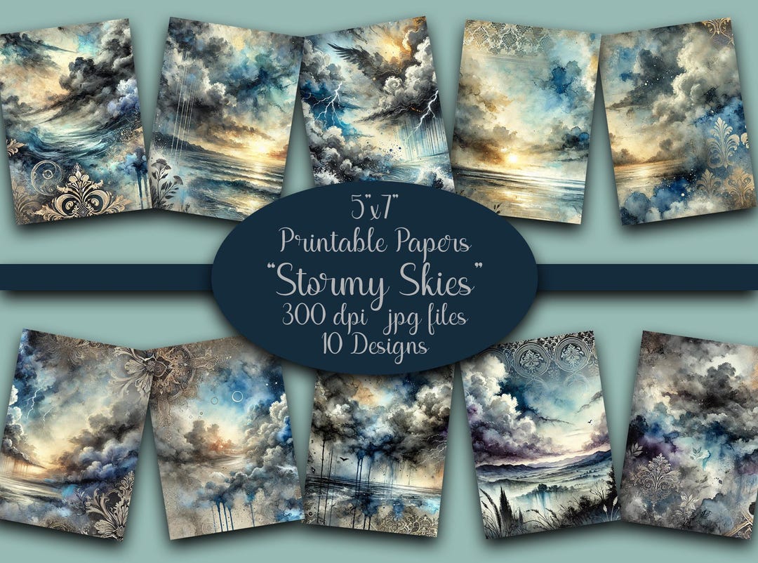 Rain, Storms, Pluviophile, Beach, Ocean, Watercolor, Circles, Journals ...