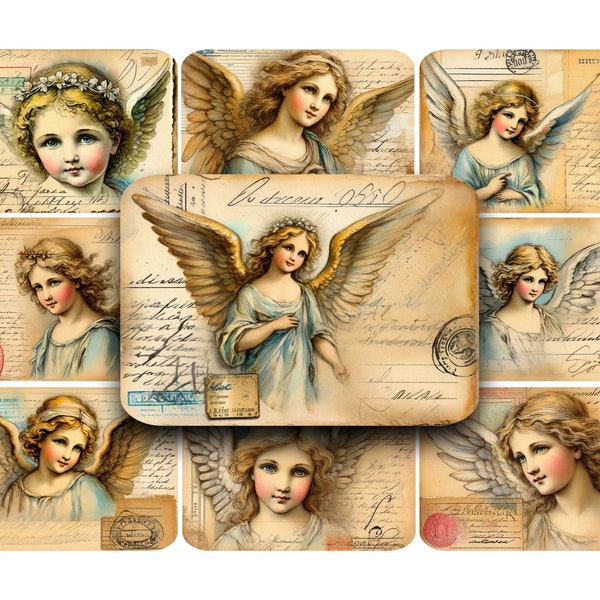 Angel Postcards - Etsy