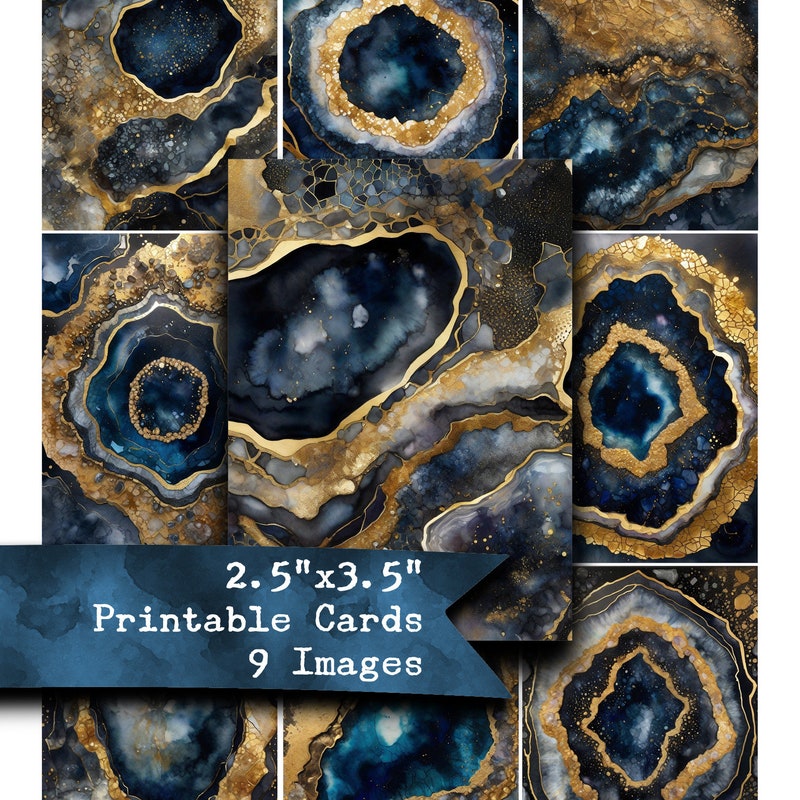 Geode Card - Etsy