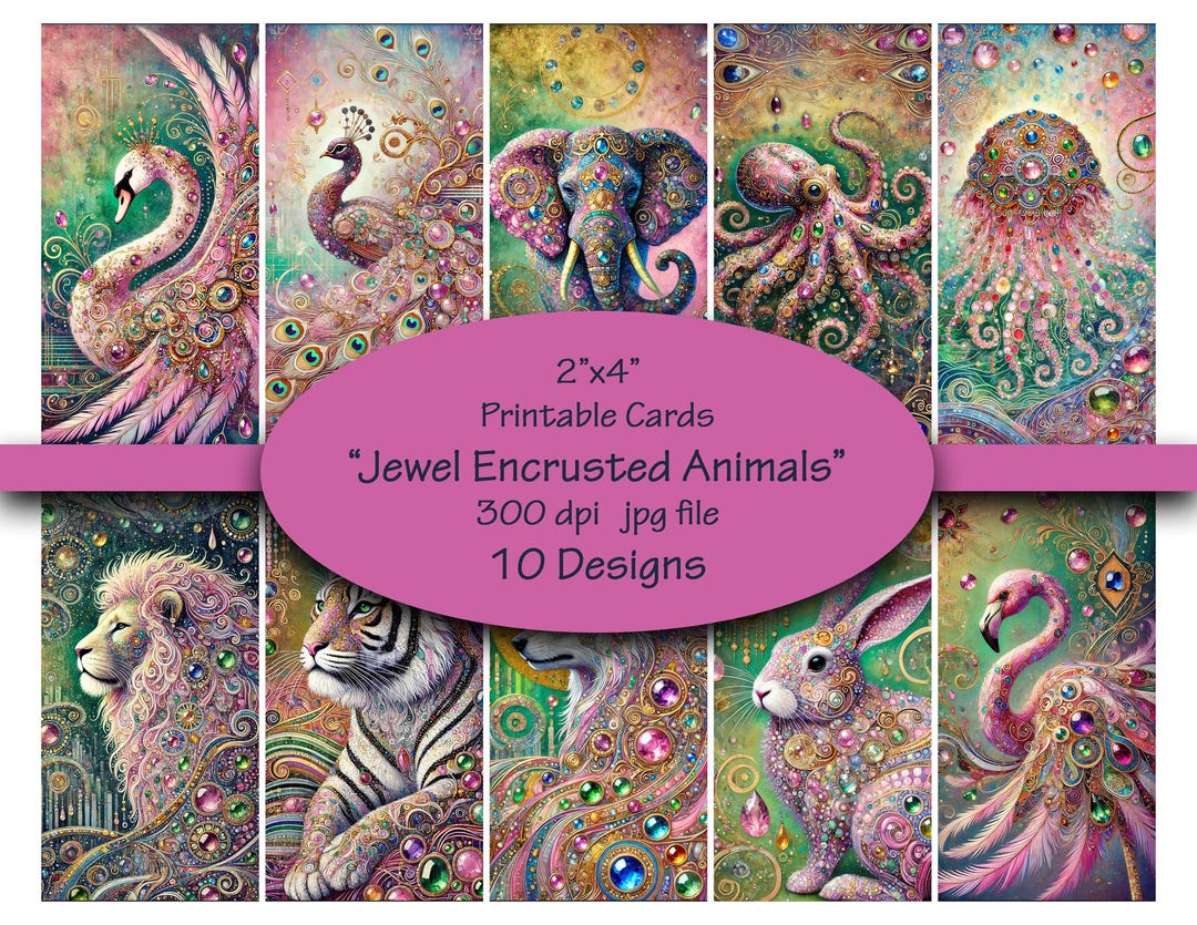 2x4, Tags, Cards, Animals, Tigers, Lions, Wolf, Birds, Bookmarks, Junk ...