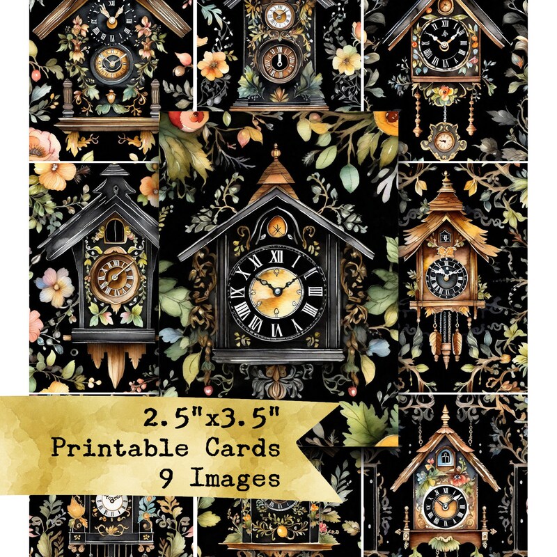 Watercolor Clock Clipart - Etsy