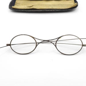 Antique Optical Glasses With Case 1910s 1920s Optometrist Collectible ...