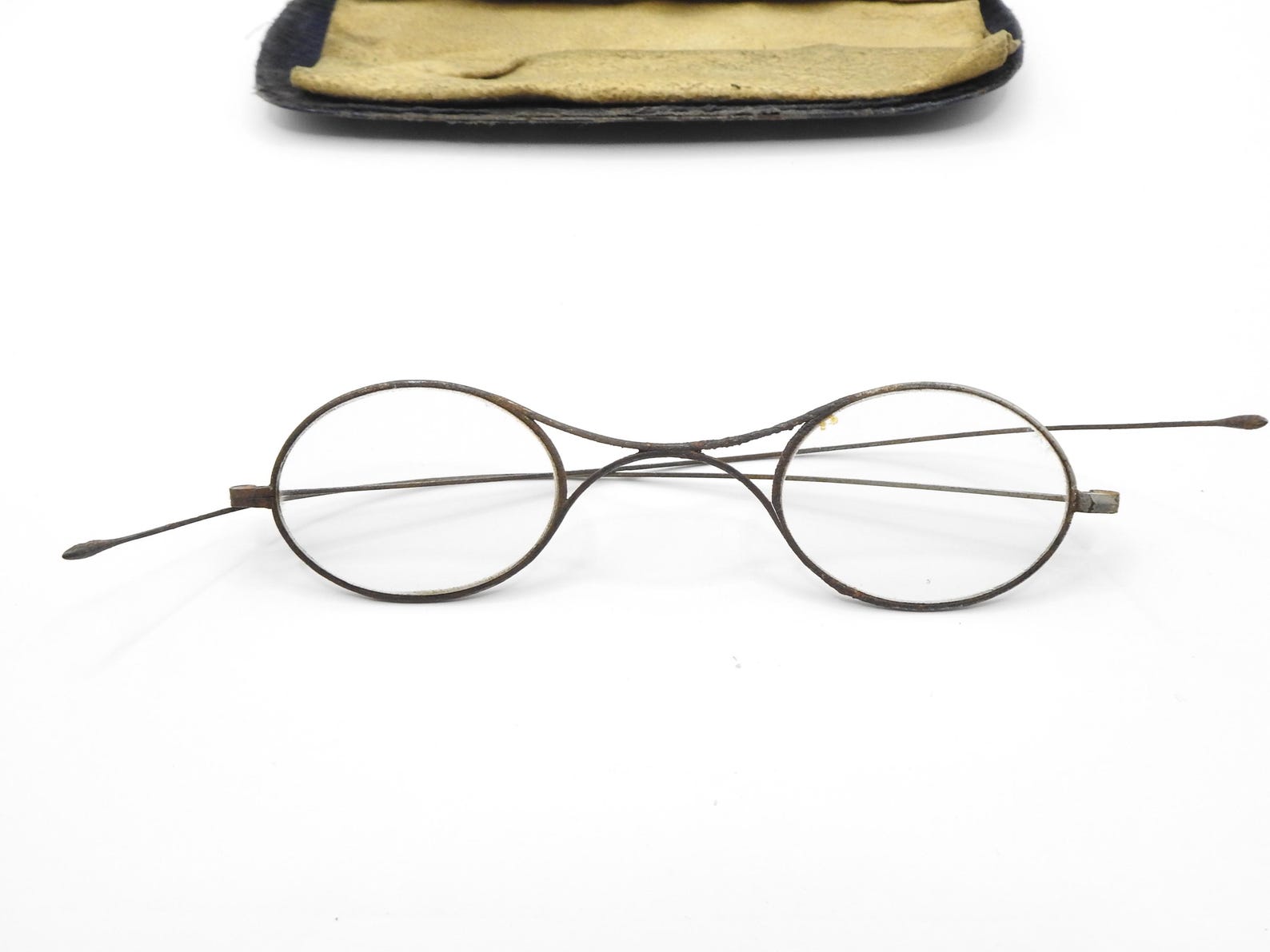 Antique Optical Glasses With Case 1910s 1920s Optometrist Collectible ...