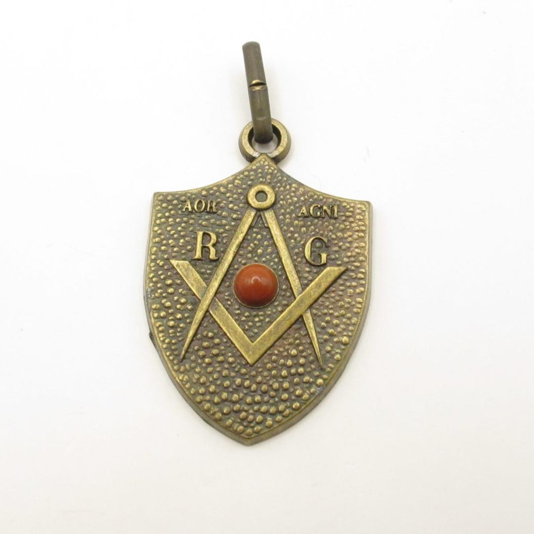 Freemasonry AOR AGNI Square & Compass Charm Masonic Medal Pendant ...