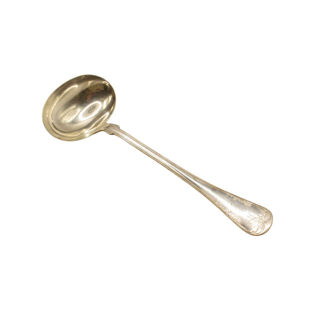 Antique Silver Plated Swedish Sauce Ladle Collectible Silverware ...