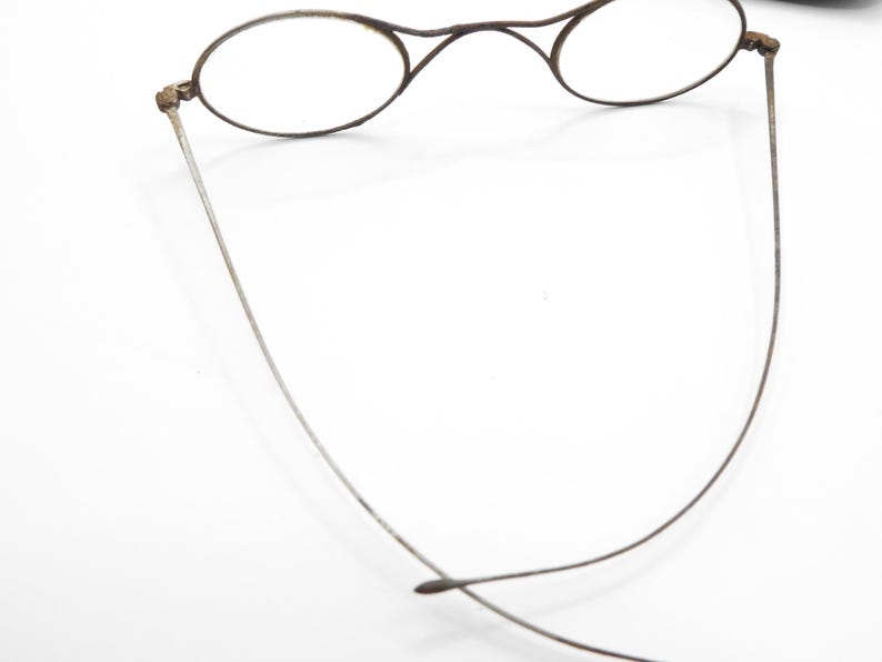 Antique Optical Glasses With Case 1910s 1920s Optometrist Collectible ...