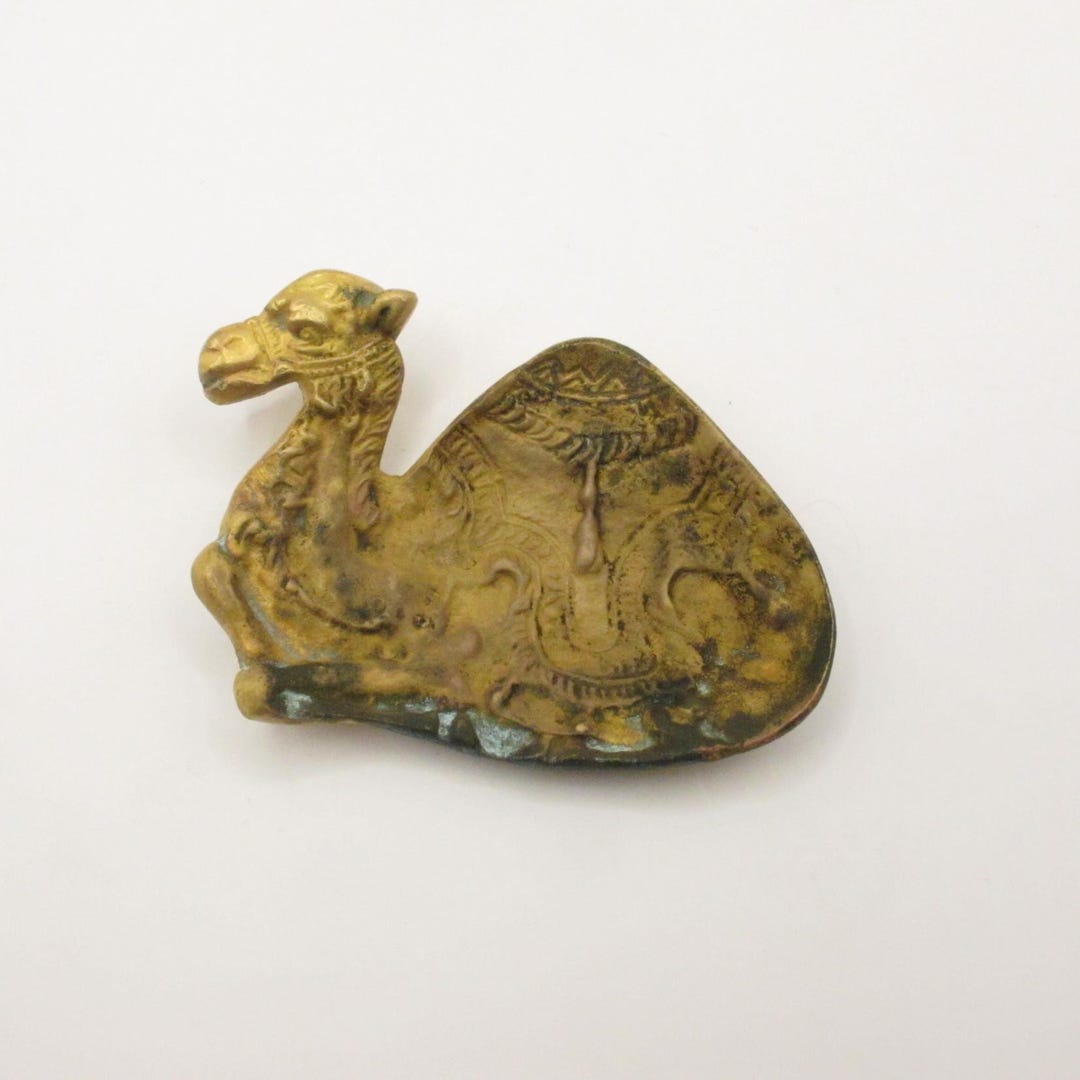 Antique Bronze Camel Shaped Ashtray Rustic Decoration Bar Decor Ethnic ...