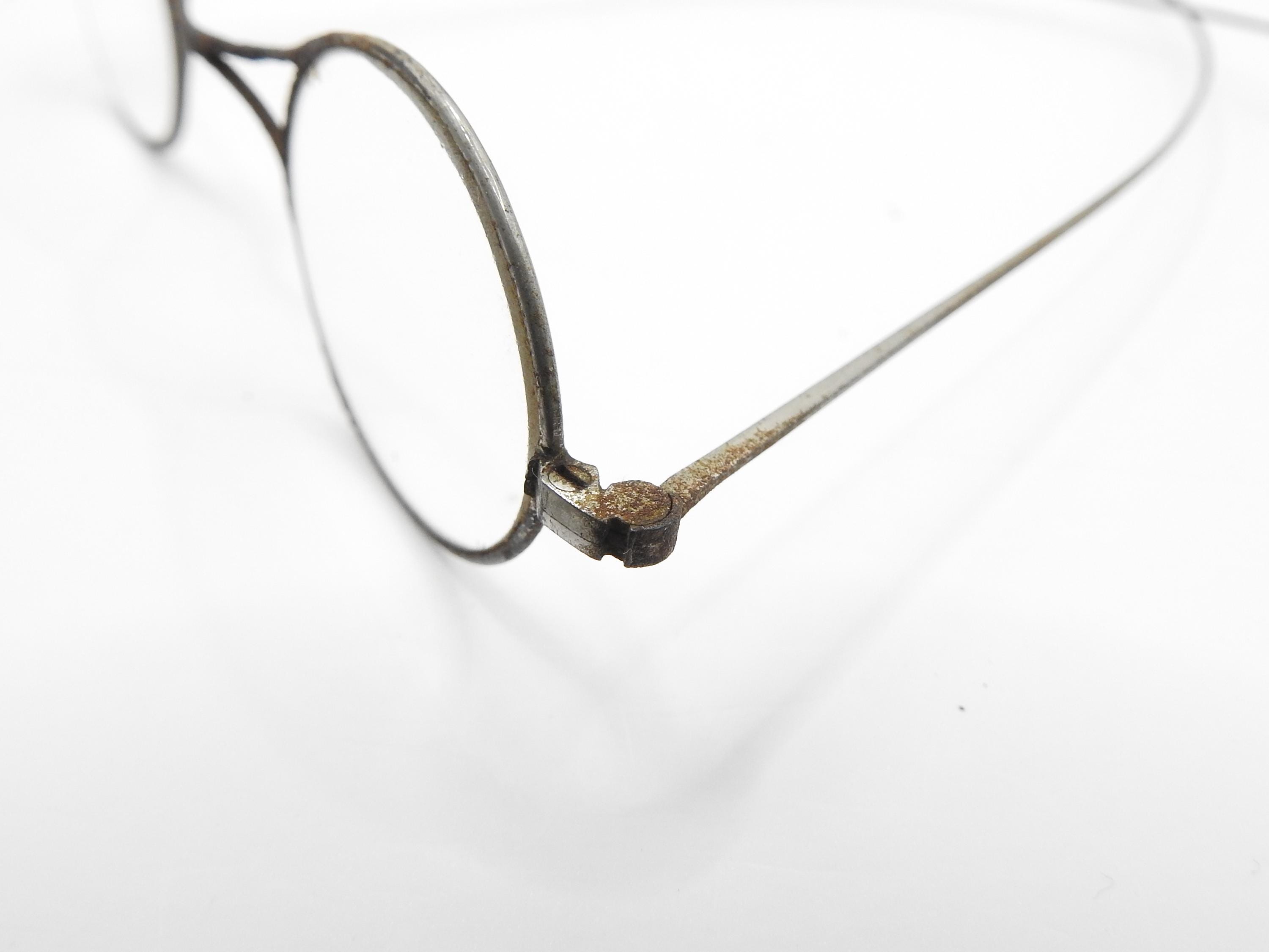 Antique Optical Glasses With Case 1910s 1920s Optometrist Collectible ...