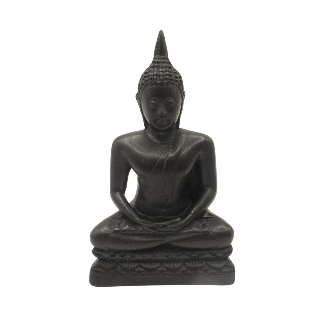 Vintage Resin Buddha Bali Statue Rama Sita Decor Brown Decorative ...