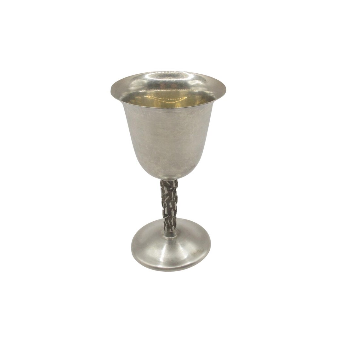 Vintage English Silver-plated Goblet • Broadheath Bro & Hef • Brutalist ...