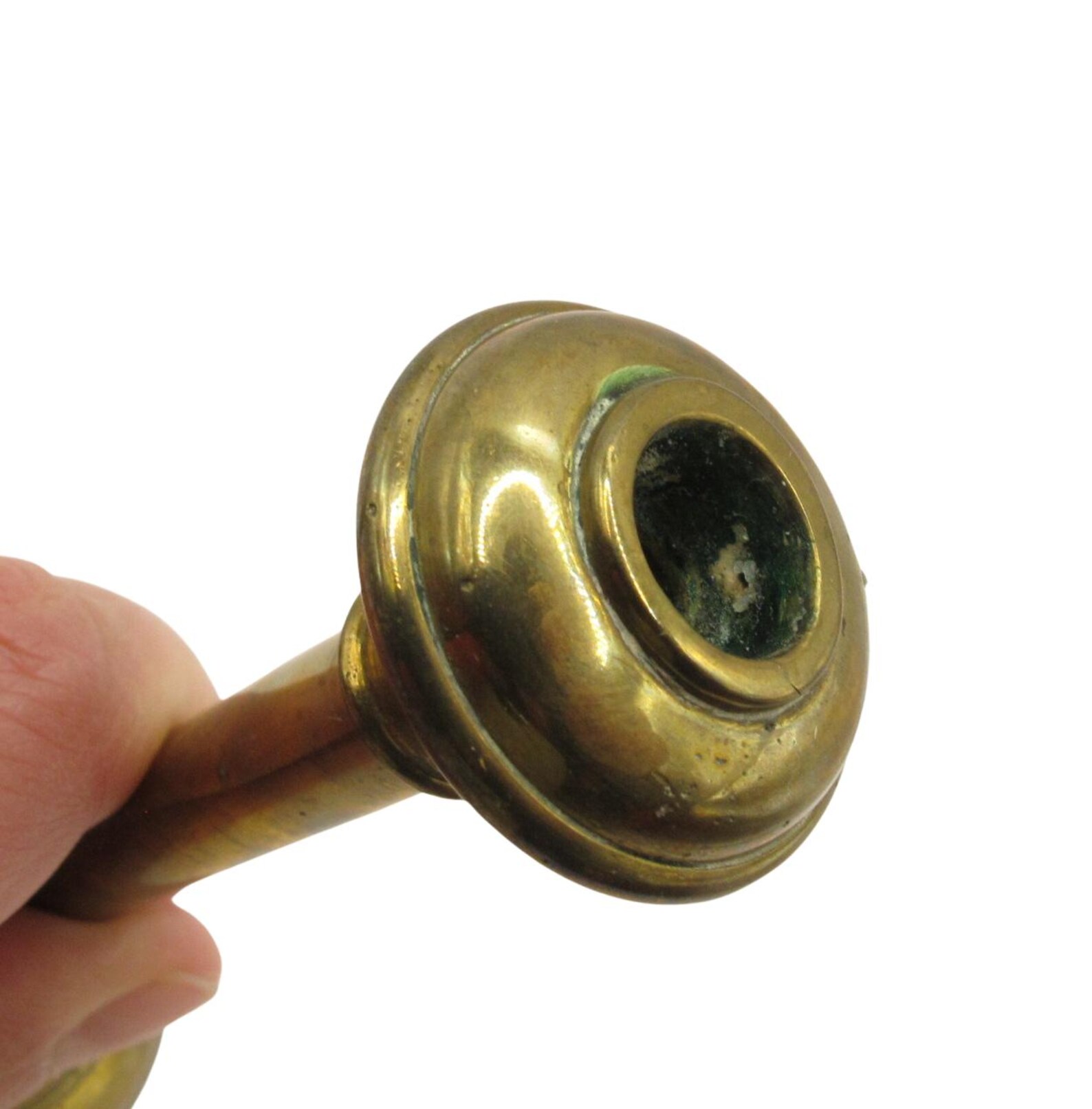 Vintage Brass Candlesticks Pair Simple Classical Short Candle Holders ...