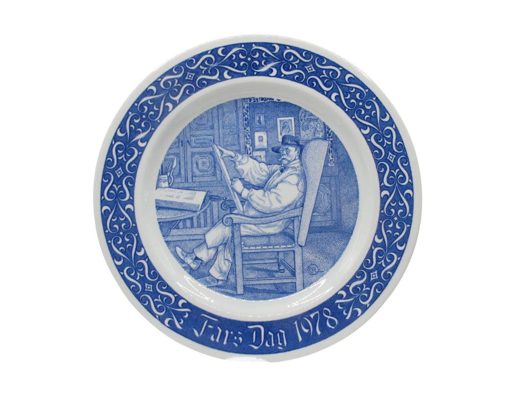 Vintage Rorstrand Fars Dag Plate • Carl Larsson, 1978, Original Box - Etsy