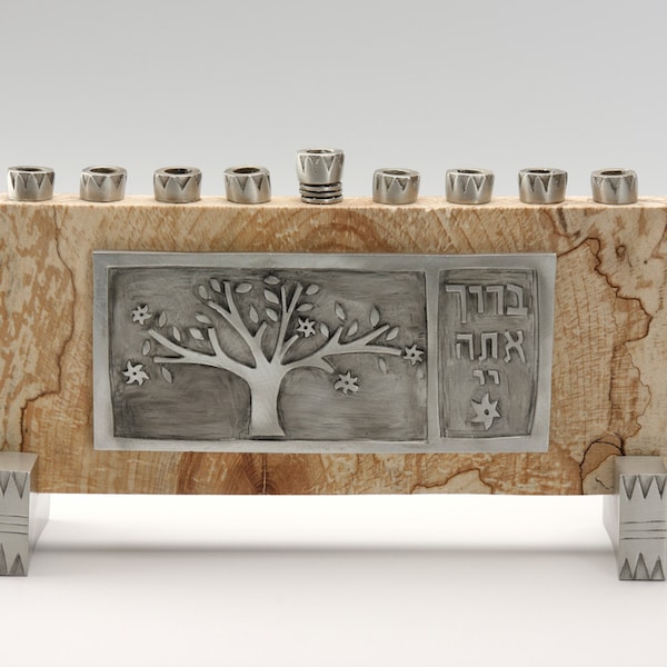 Wood Menorah - Etsy