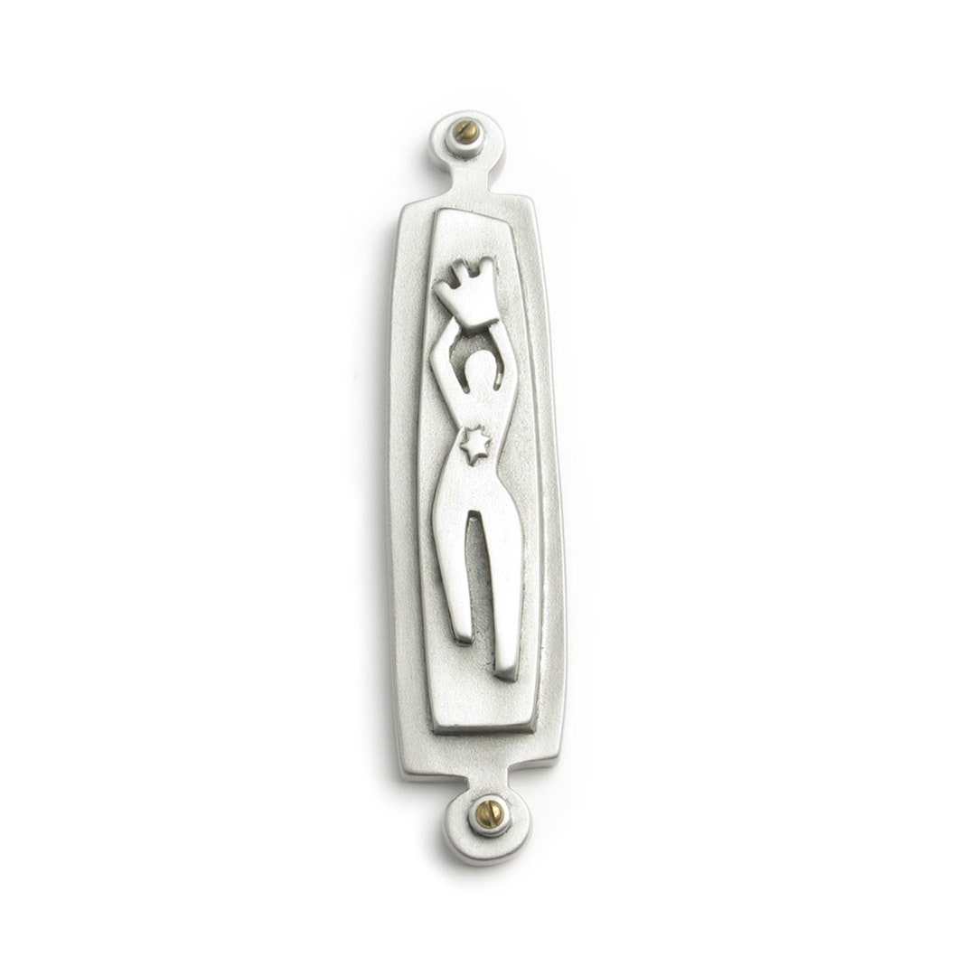 Pewter Miriam Mezuzah - Emily Rosenfeld - Etsy