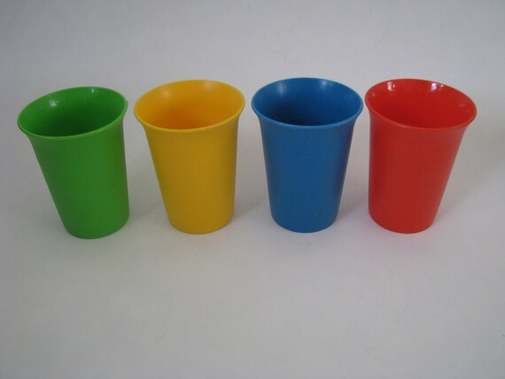 PICK ONE Vintage Tupperware Bell Tumblers Primary Neon 109 8 | Etsy