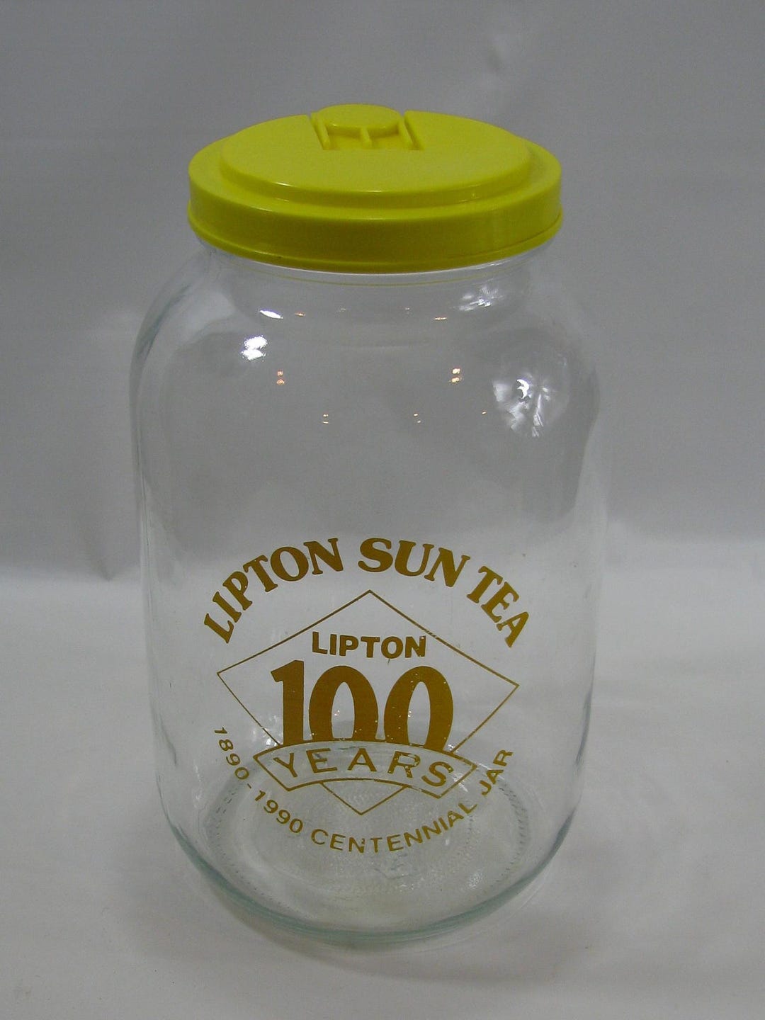 Vintage Lipton 100 Years Anniversary 1890-1990 Centennial Glass Sun Tea ...