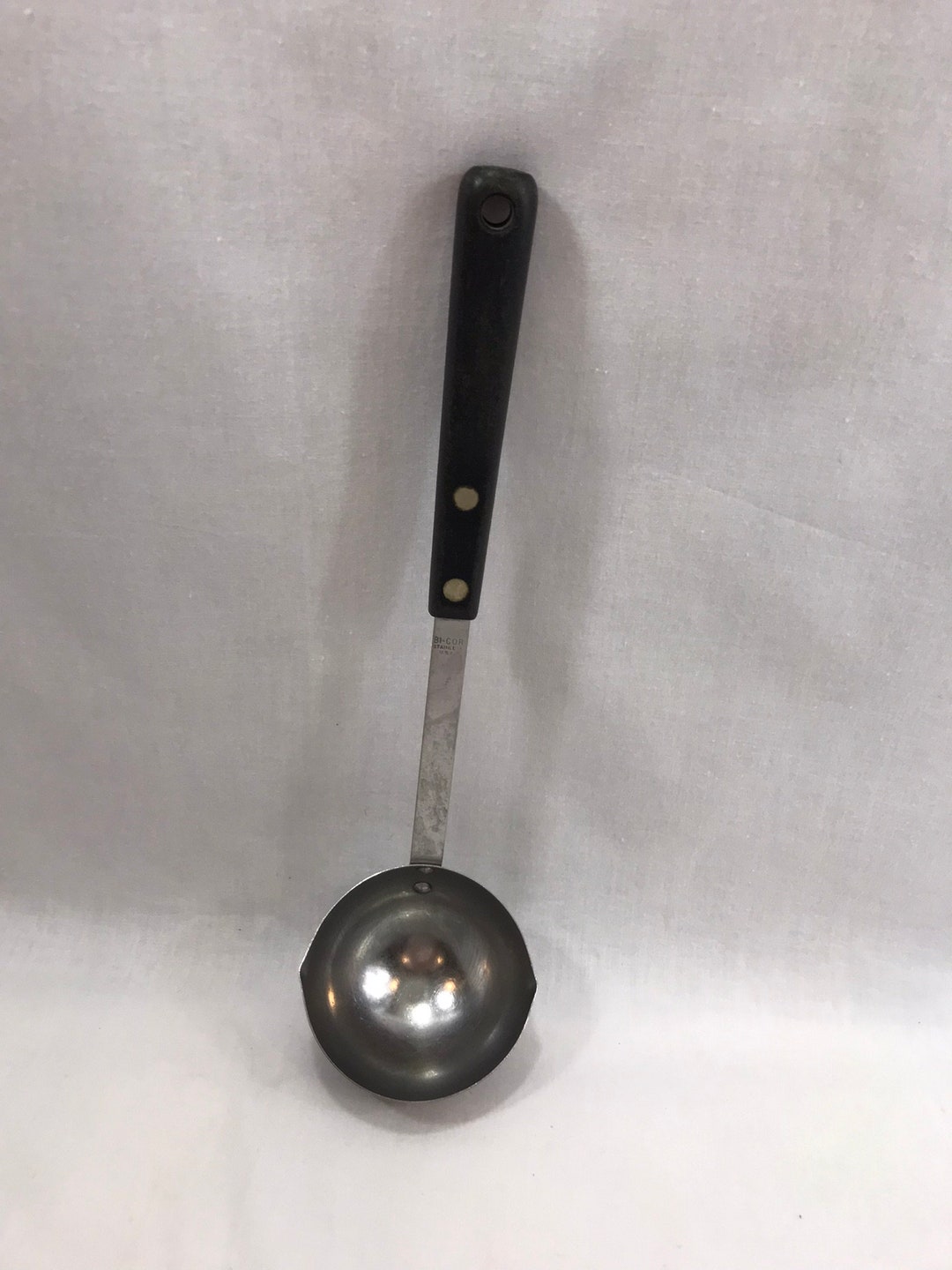 Vintage Bi-cor Soup Ladle Stainless Steel With Molded Bakelite Handle ...