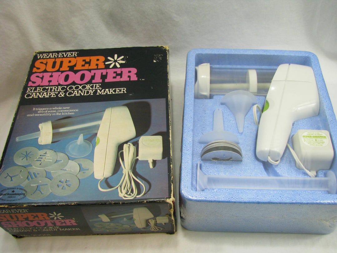 NEW Vintage Wear Ever Super Shooter Electric Cookie Press Spritz Maker ...