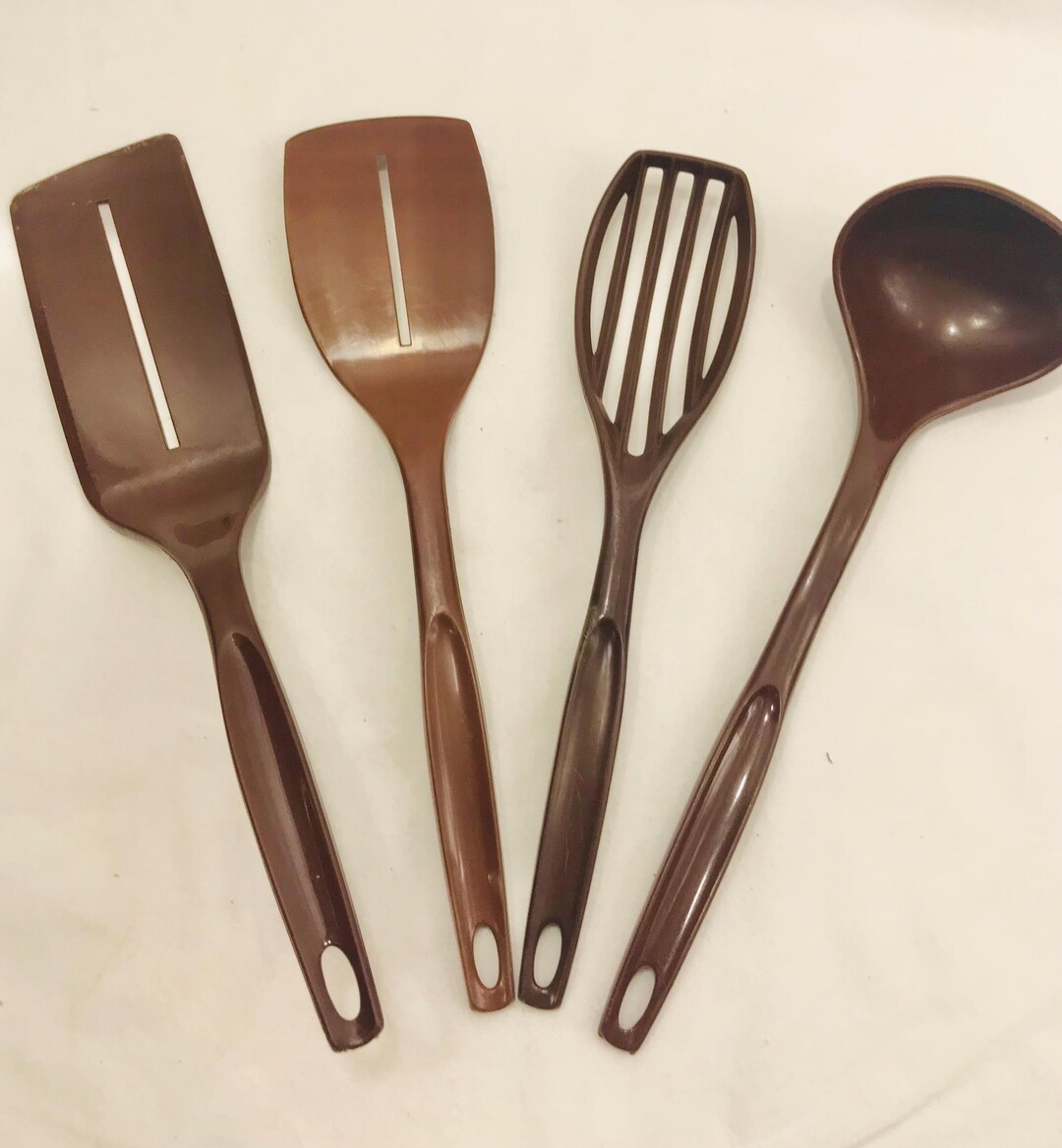 CHOOSE Vintage Foley Plastic Cooking Utensils Spatula Ladle Brown - Etsy