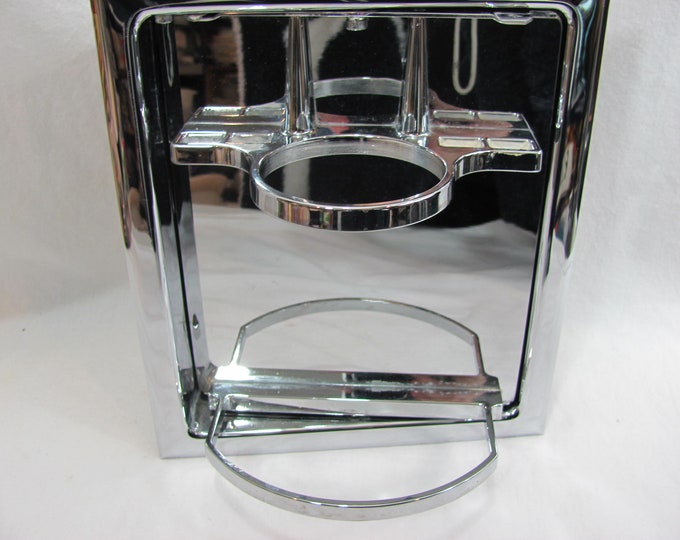 Vintage Hall-mack Revolving Recessed Chrome Soap Dish Toothbrush Cup ...