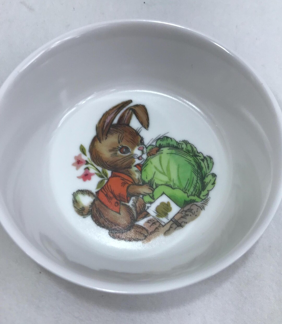 Vintage Childs Oneida Deluxe Peter Rabbit Small Berry Bowl Melmac ...