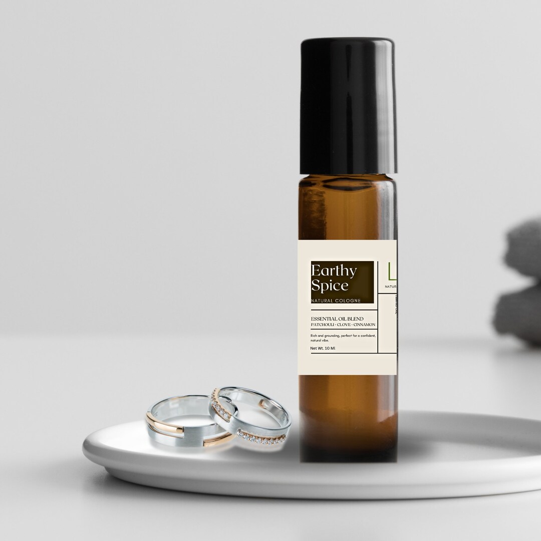 Natural Men's Cologne – Essential Oil Roll-on, Jojoba Base, Cedarwood ...