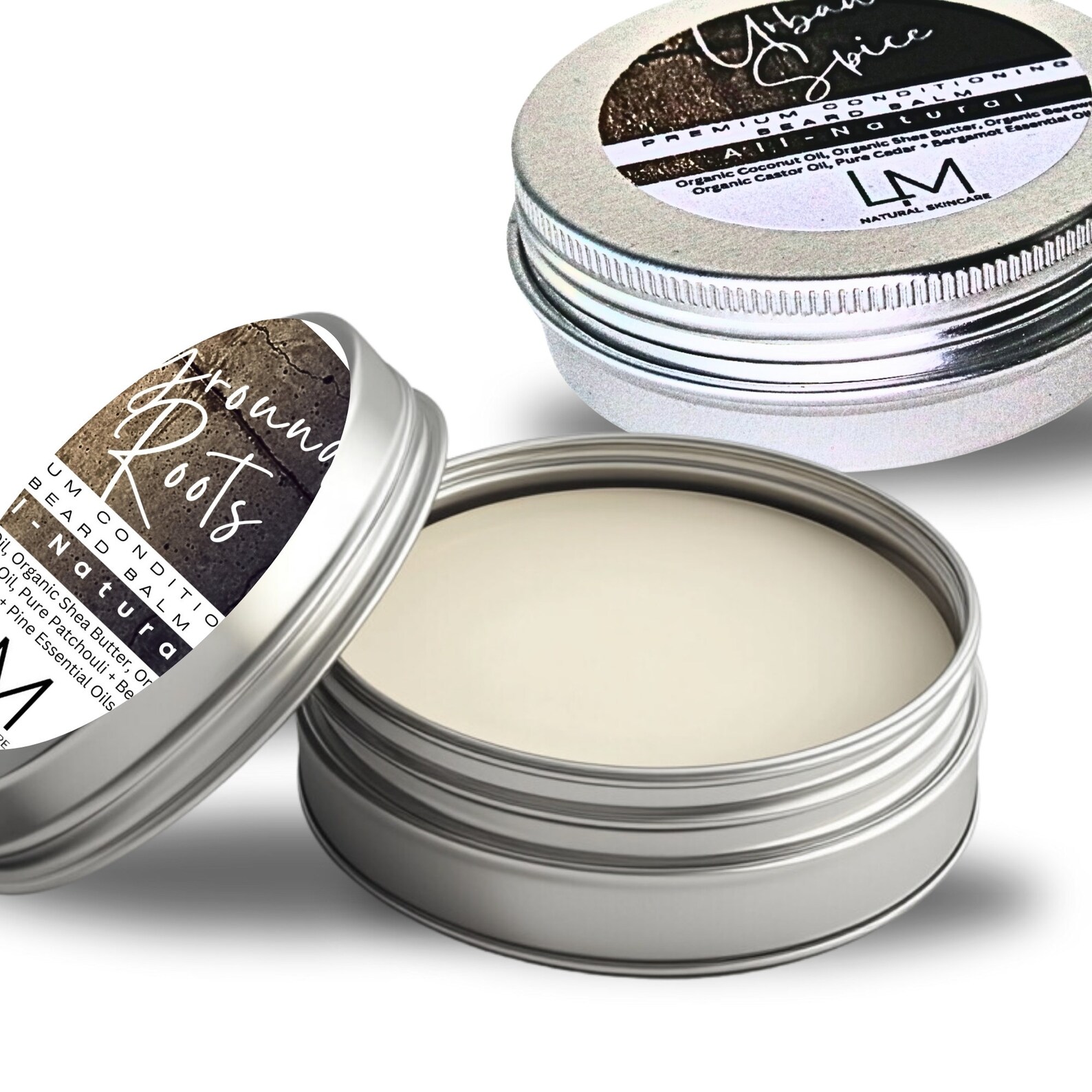All-natural Organic Shea Butter Beard Balm With Essential Oils Grooming ...