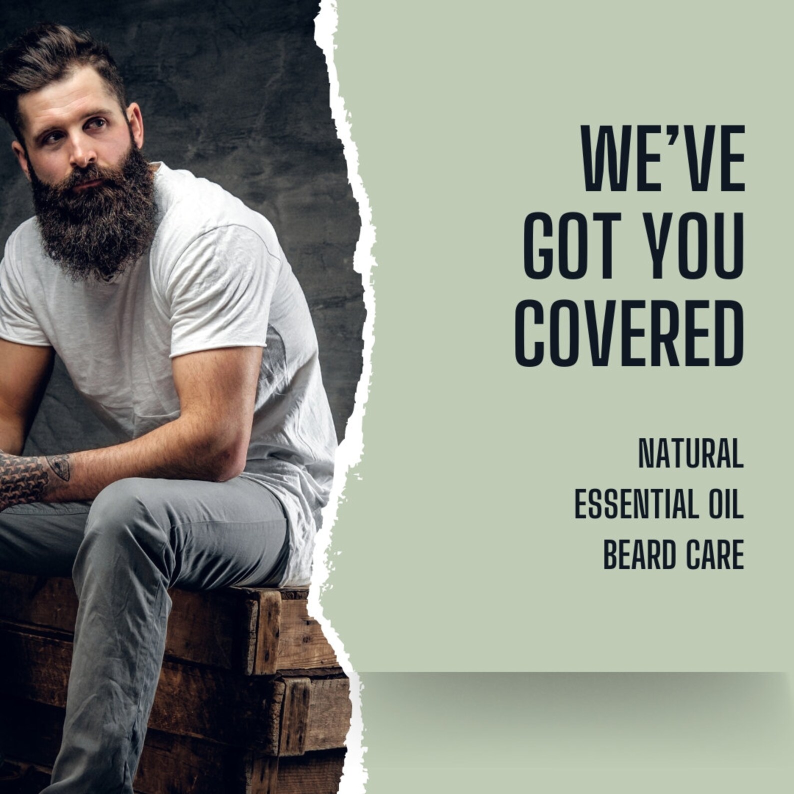All-natural Organic Shea Butter Beard Balm With Essential Oils Grooming ...