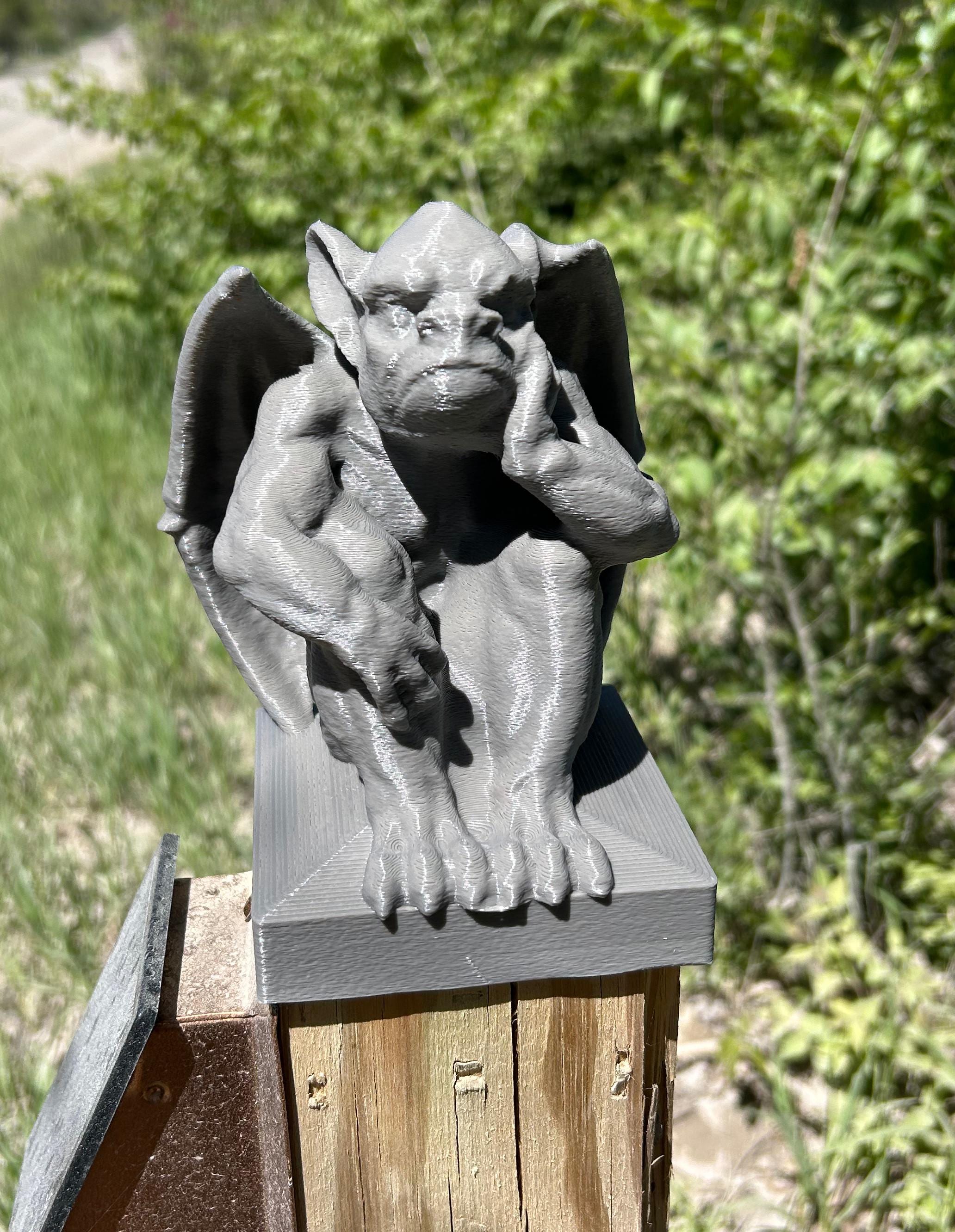 The Pondering Gargoyle Mailbox Post Cap - Etsy