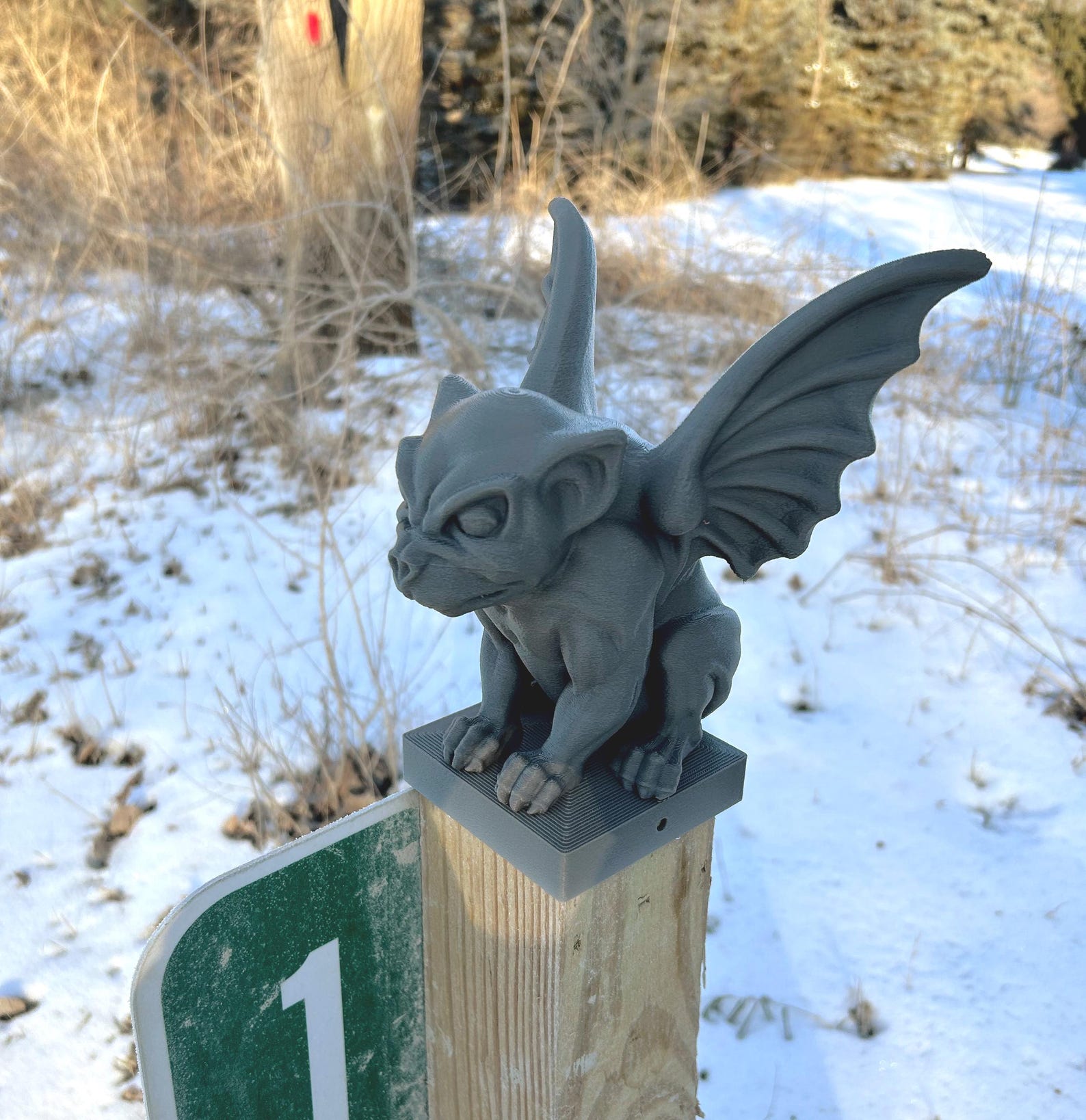 Mailbox Post Gargoyle - Etsy