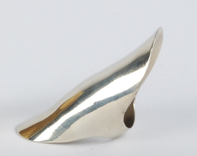 Sterling Silver Vagabond Knuckle Armor Ring - Etsy