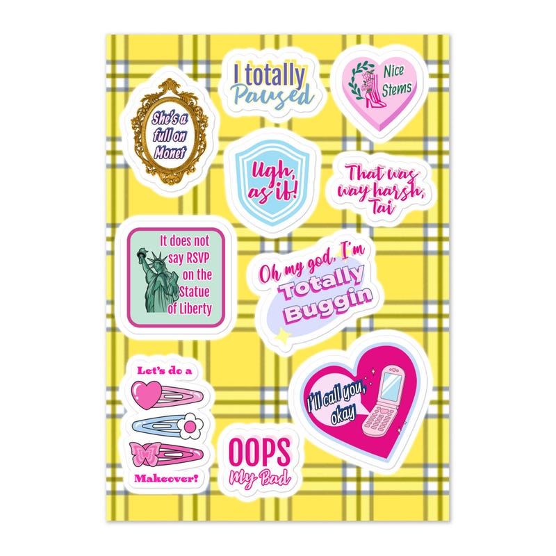 Clueless Stickers - Etsy