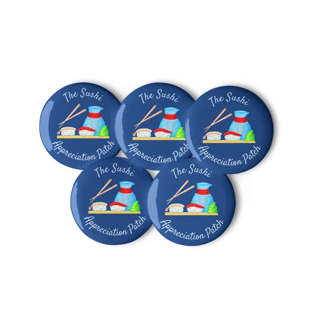 Troop Beverly Hills Sushi Appreciation Merit Badge Pin Set – Set of 5 ...