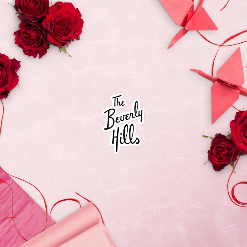 The Beverly Hills 3x3" Kiss-cut Sticker – Classic Logo Style - Etsy