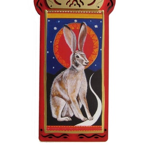 Jackrabbit Saint, Rabbit Art, Wildlife, Hare, Southwest Animal Art ...