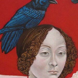 Genevra and Ravens Contemplate Reality, Tribute to Leonardo's Genevra ...
