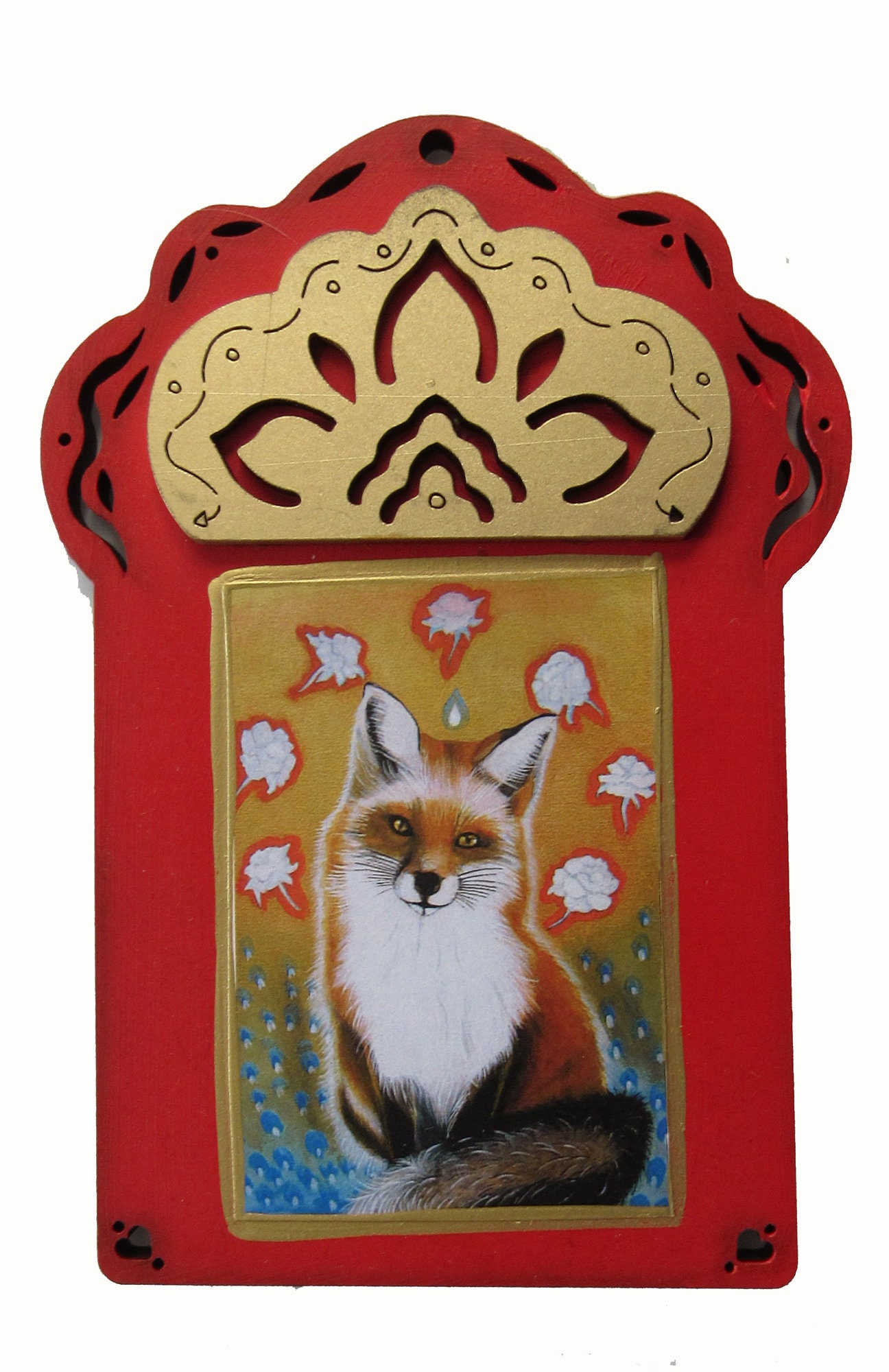 FOX, BUFFALO & RAVEN, Trio of Animal Art, 20% Off, Little Fox Saint ...
