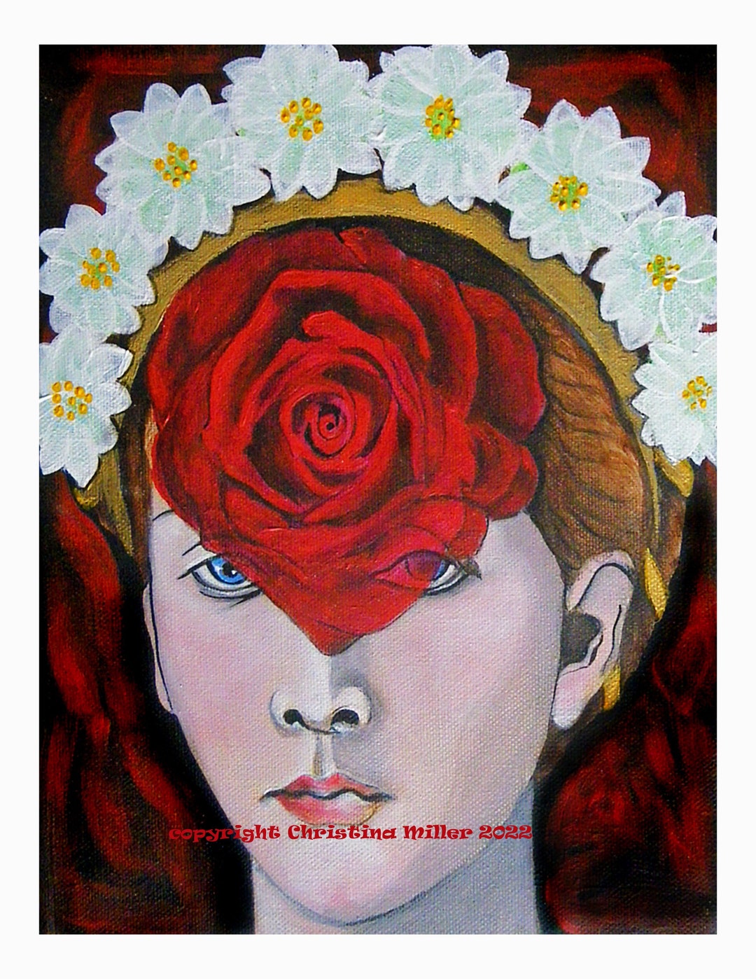 The Mind is Like A Rose, A Print of My Original Art on Paper, Christina ...