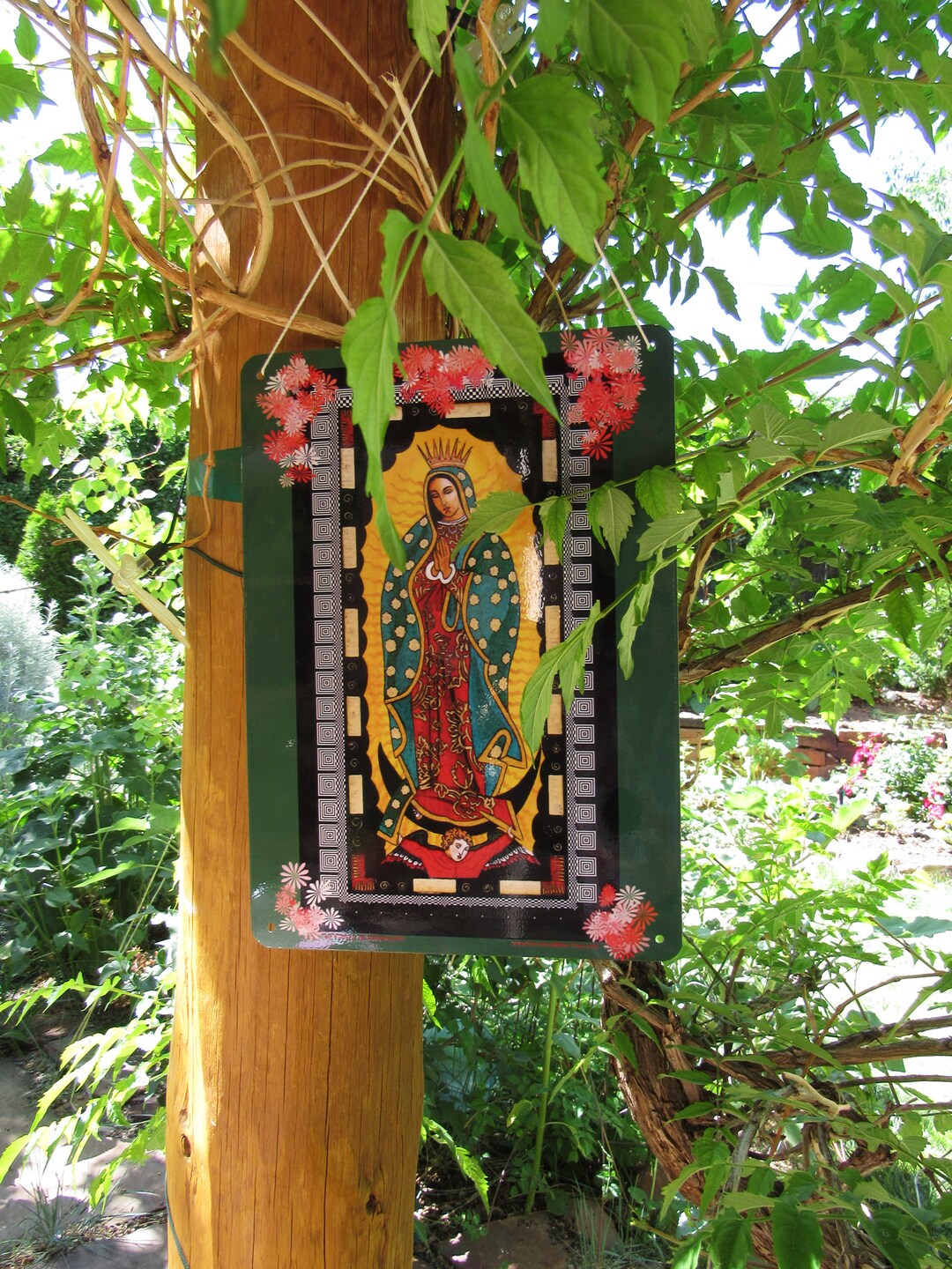 La Virgen De Guadalupe Outdoor Yard Sign, Metal, Image From My Original ...