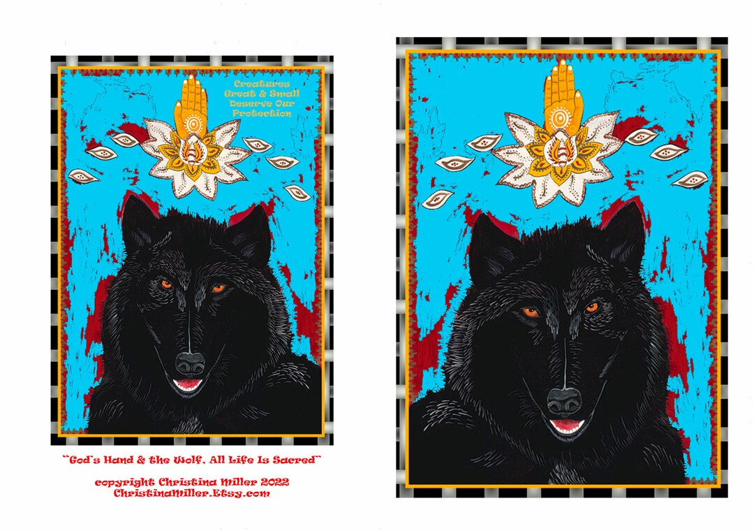 7 ANIMAL Greeting Cards From My Original Modern Icons Wolf Etsy 7-animal-greeting-cards-from-my-original-modern-icons-wolf-etsy