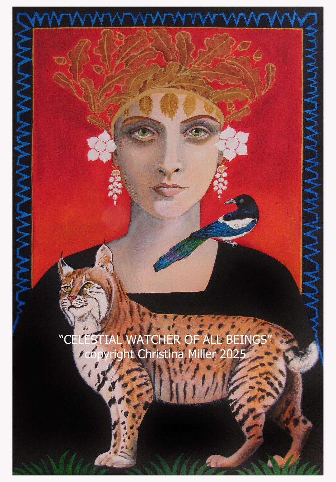 CELESTIAL WATCHER of All BEINGS, Bobcat Art, Angel Art, Watcher Art ...