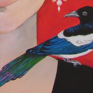 CELESTIAL WATCHER of All BEINGS, Bobcat Art, Angel Art, Watcher Art, Magpie Art, Animal Art ...