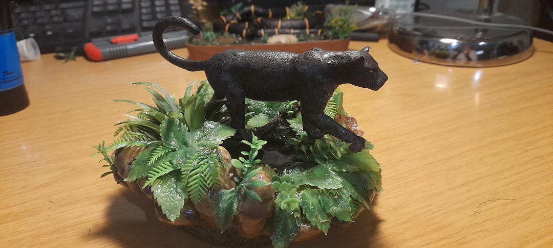 Collecta Panther Diorama Handmade Model Recreating the Jungle With ...