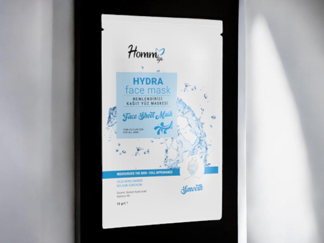 HOMM LIFE Hydra Paper Face Mask Deep Hydration & Revitalizing Treatment ...
