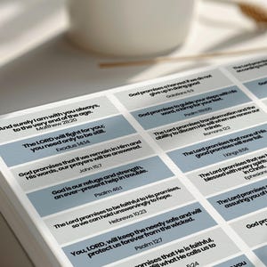 Printable Scripture Cards Gods Promises Bible Verse Encouraging Daily ...